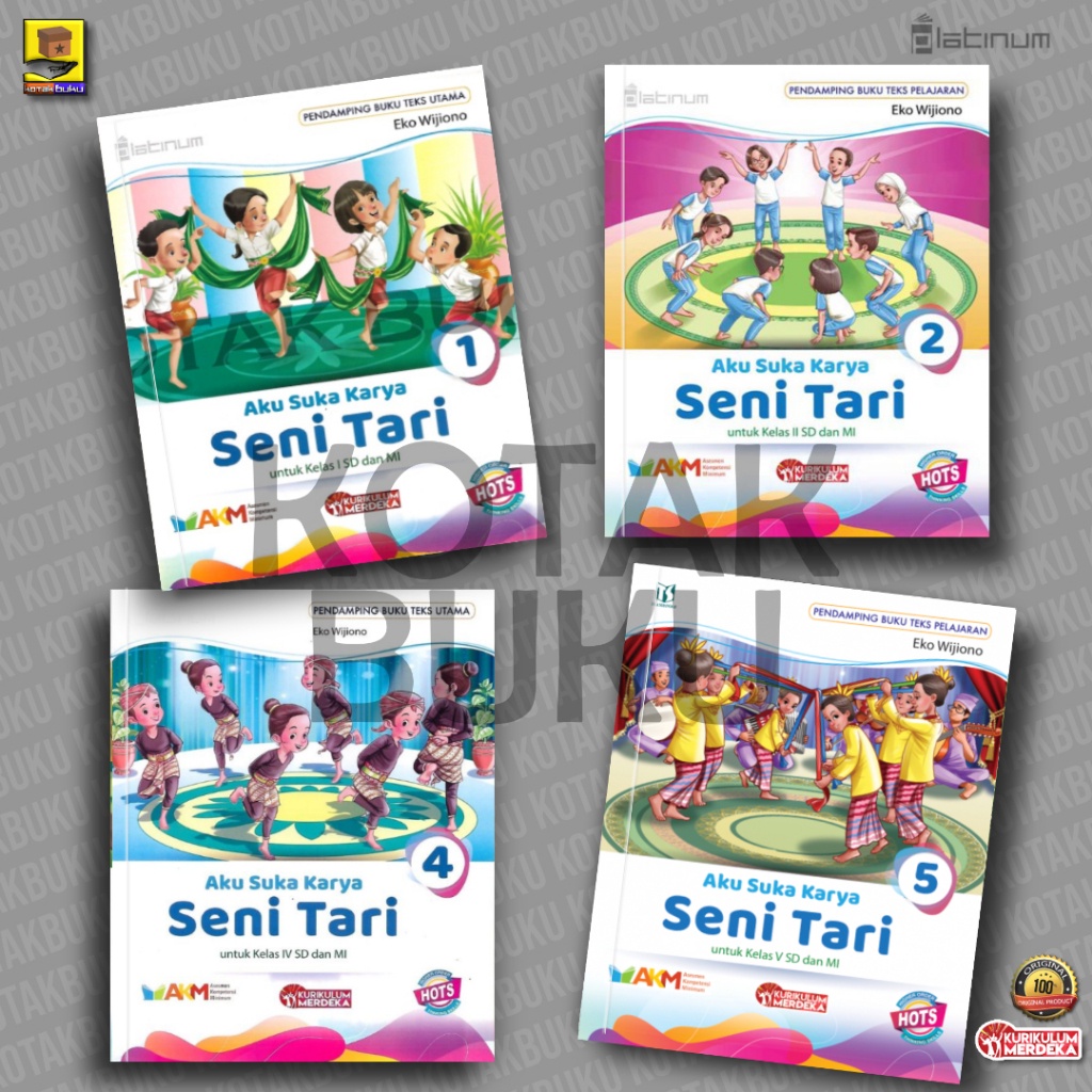 Jual Seni Tari SD / Seni Tari Kelas 1 2 4 5 SD / Kurikulum Merdeka / Platinum / TIGA SERANGKAI ...