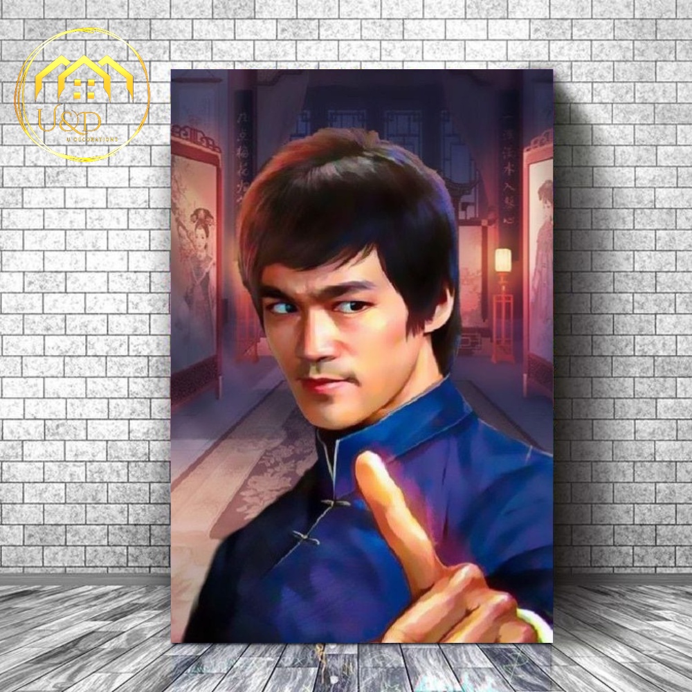 Jual POSTER KAYU BRUCE LEE - POSTER BRUCE LEE - HIASAN DINDING ...