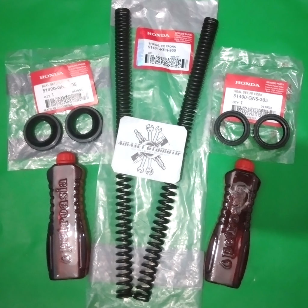 Jual Per Shock Depan Plus Seal Minyak Supra X 125 Karisma Revo 100 KPH ...