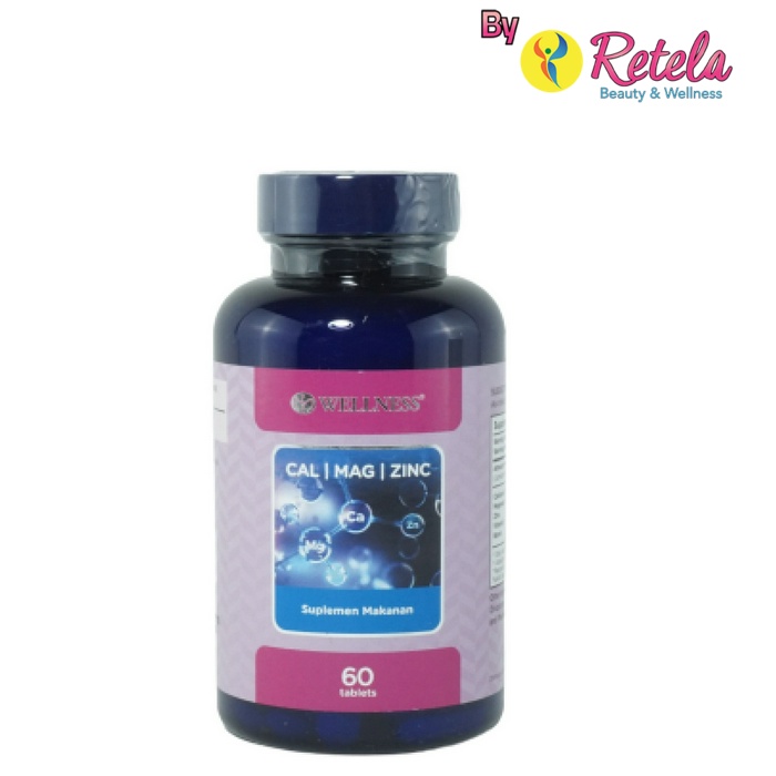 Jual WELLNESS CAL/MAG/ZINC 1 BOTOL 60 TABLET | Shopee Indonesia