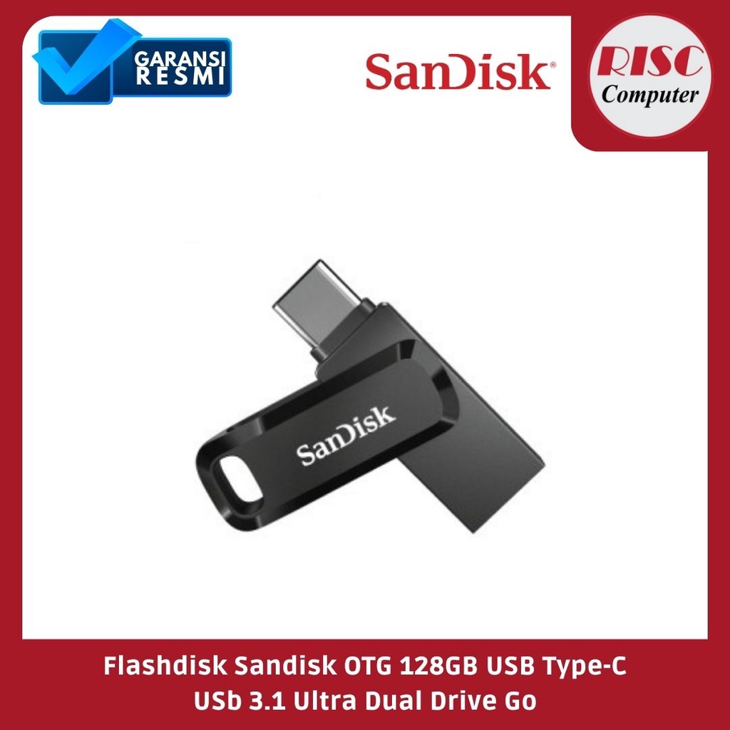 Jual Flashdisk Sandisk OTG 128GB USB Type-C USb 3.1 Ultra Dual Drive Go ...
