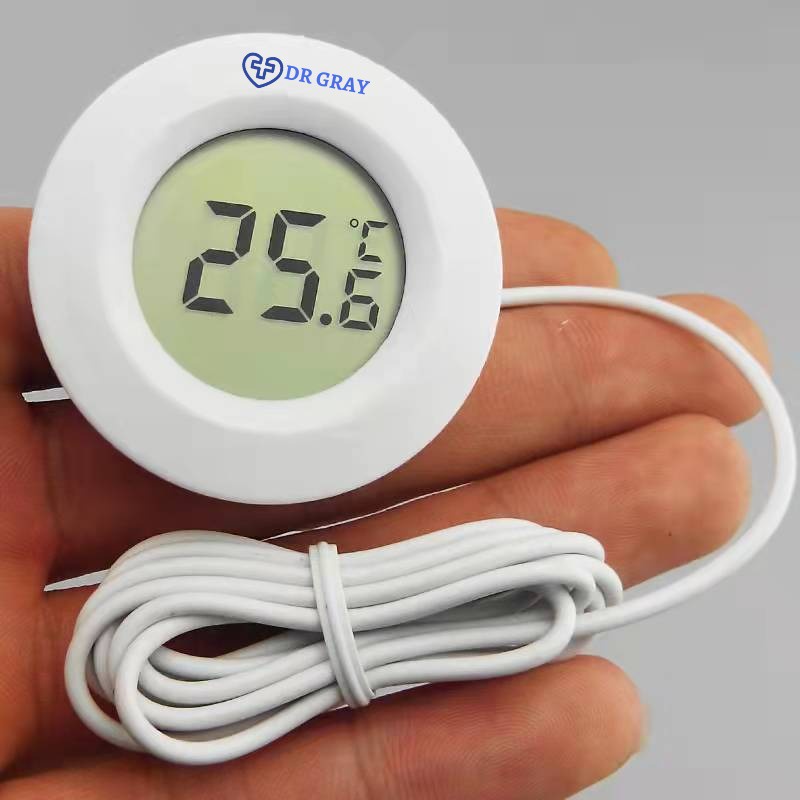 Jual Termometer Digital Bulat Tertanam LCD Display Pengukur Suhu ...