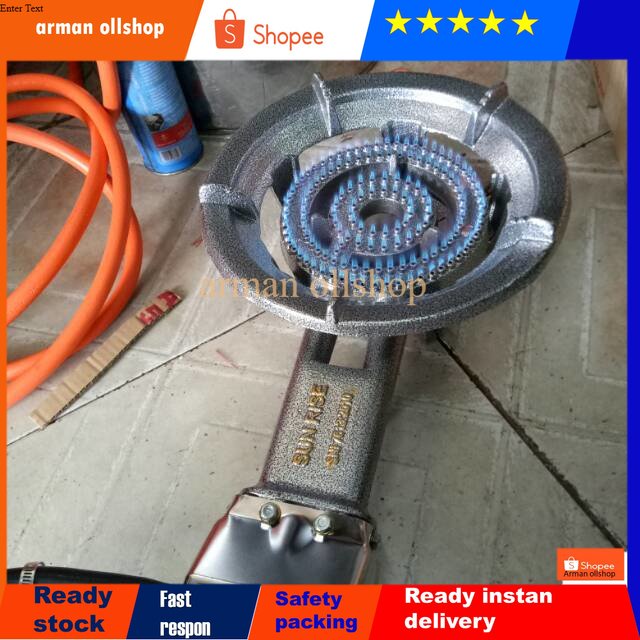 Jual Kompor Gas api seribu 1set lengkap selang n regulator kompor gas ...