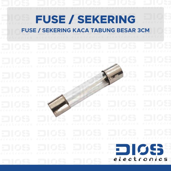 Jual Fuse Sekering Sekring Sikring Kaca Tabung Besar 3 cm | Shopee ...