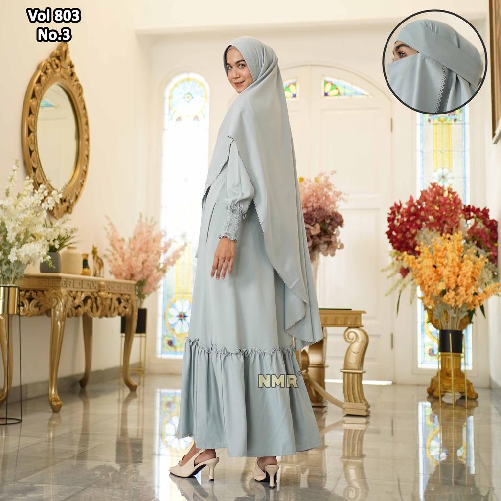Jual NMR Vol 803-3 Gamis Michael Kors Tangan Karet (Free Nikob) | Shopee Indonesia