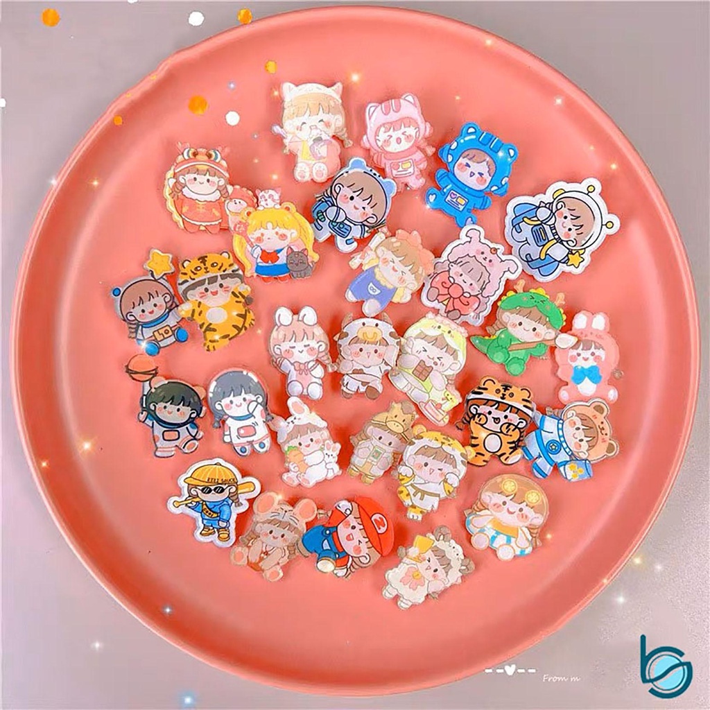 Jual Pin Bros Akrilik Lucu Berbagai Motif Random/Cute Acrylic Pin ...