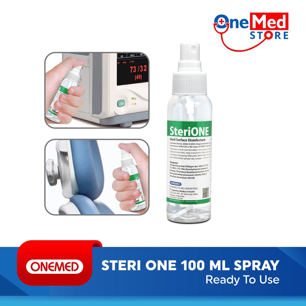 Jual SteriOne Spray 100ml Onemed (Ready For Use) SL | Shopee Indonesia