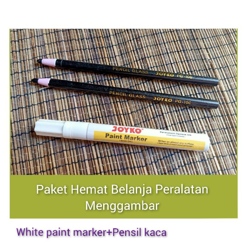 Jual Spidol White Paint Marker Joyko Hiasan Gambar Titik Putih Dan ...