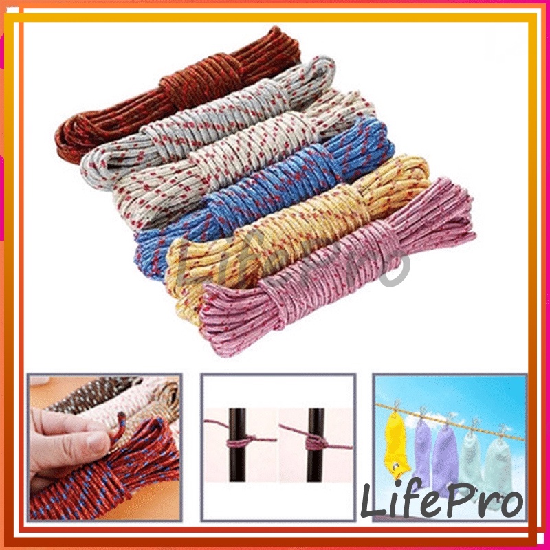 Jual Tali Jemuran Baju Nylon 10 Meter / Tambang 10 Meter / Tali Ikat ...