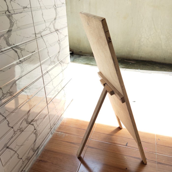 Jual papan tulis minimalis hitam kapur. kayu jati Belanda natural ...