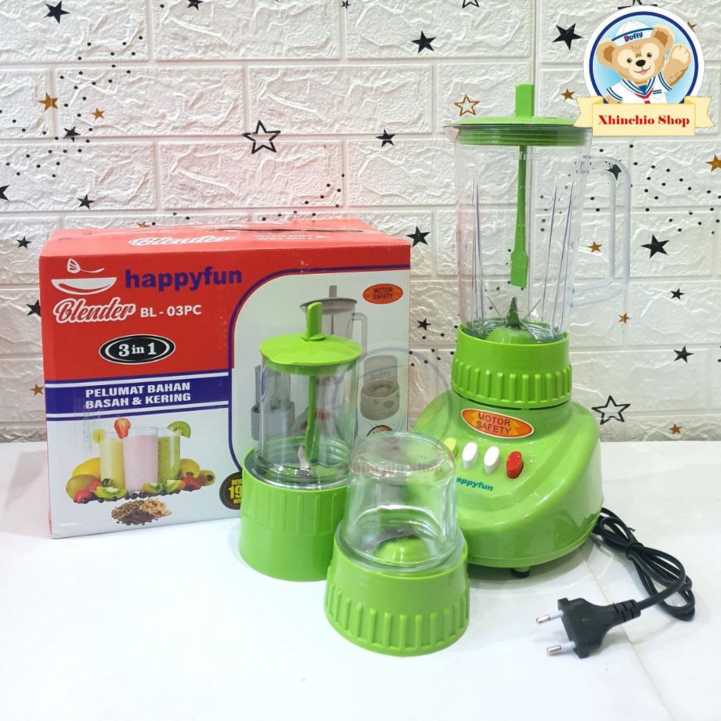 Jual KAPASITAS 1 L - BLENDER HAPPY FUN KODE BL-03 DARI PLASTIK | Shopee ...