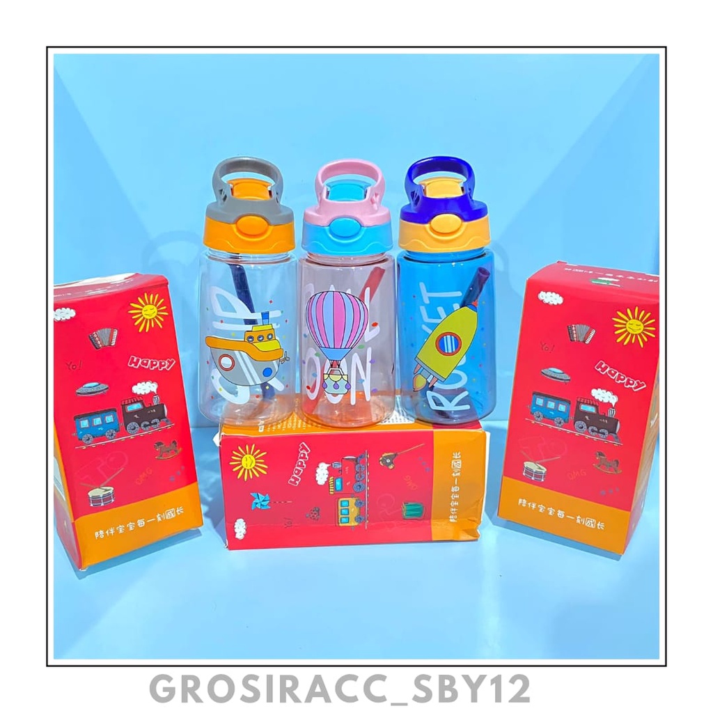 Jual (GAS) BOTOL MINUM BABY FLY 480ML / BOTOL ANAK KARAKTER LUCU ...