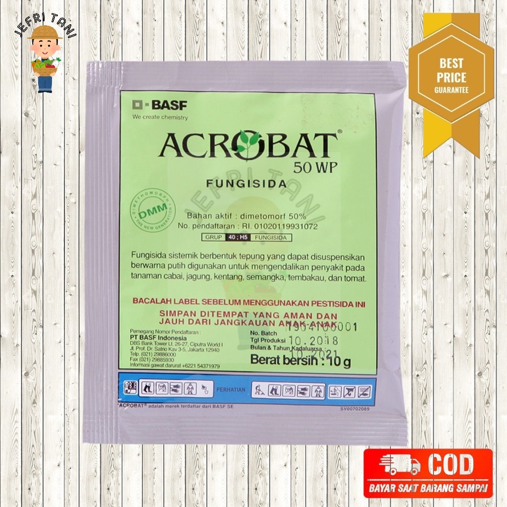 Jual Fungisida Acrobat 50 WP 10gr - untuk busuk daun | Shopee Indonesia