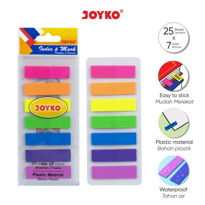 Jual Index Mark IM-30 Joyko Plastik Sticky Notes Penanda Pembatas Buku ...