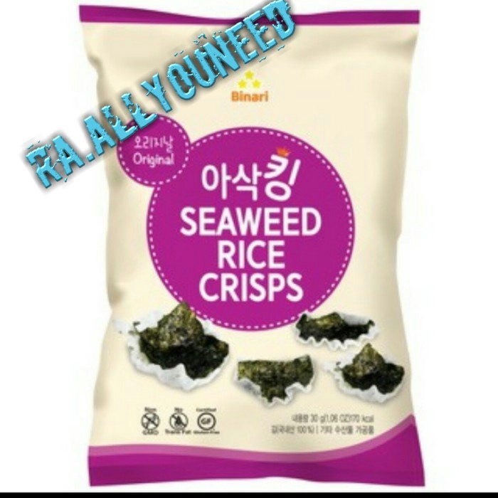 Jual Seaweed Snack Original - Snack Rumput Laut Rasa Original 30gr ...