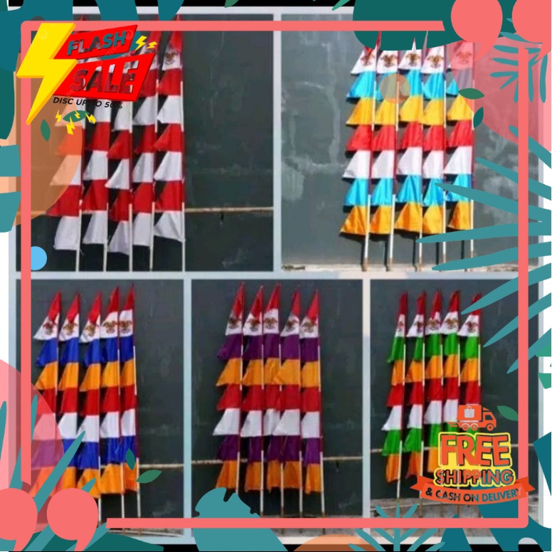 Jual SPESIAL KEMERDEKAAN 17 AGUSTUS // Umbul umbul merah putih & warna warni | Shopee Indonesia