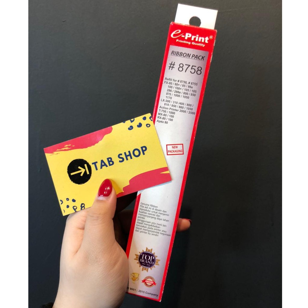 Jual TAB SHOP - EPRINT REFILL RIBBON CARTRIDGE 8758 10M / 15M - PITA ...