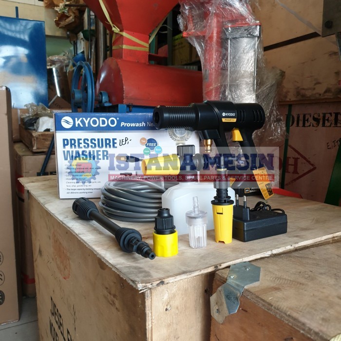 Jual MESIN CUCI MOBIL PORTABLE JET CLEANER SHER BATERAI KYODO PROS Best ...