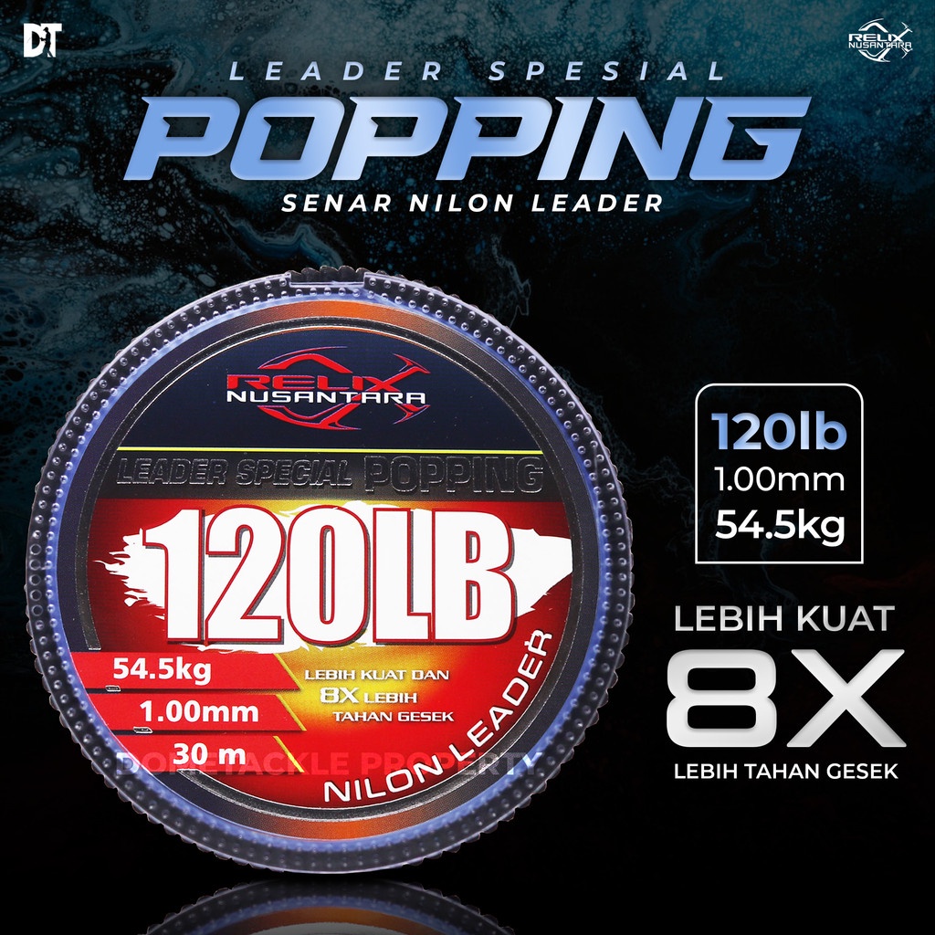 Jual Relix Nusantara Leader Spesial Popping Senar Pancing 30 Meter Size ...