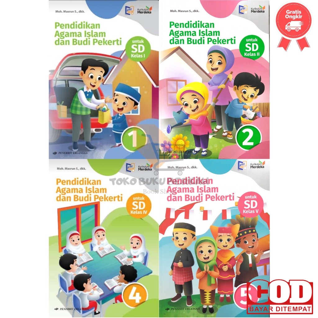 Jual KURIKULUM MERDEKA BUKU PENDIDIKAN AGAMA ISLAM DAN BUDI PEKERTI SD/MI Kelas 1 2 3 4 5 6 ...