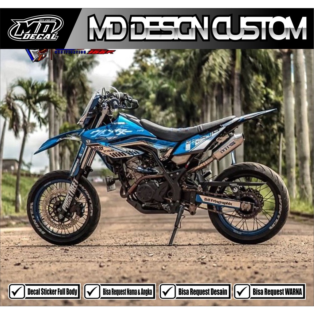 Jual 0561 Sticker Variasi WR 155 Full Body CROME - Bebas Request Desain ...