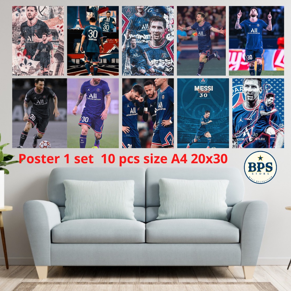 Jual POSTER DINDING 1 SET LIONEL MESSI - POSTER LIONEL MESSI - POSTER ...