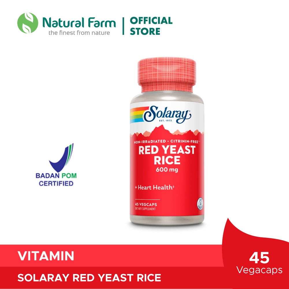 Jual Solaray Red Yeast Rice 600mg (45) | Shopee Indonesia