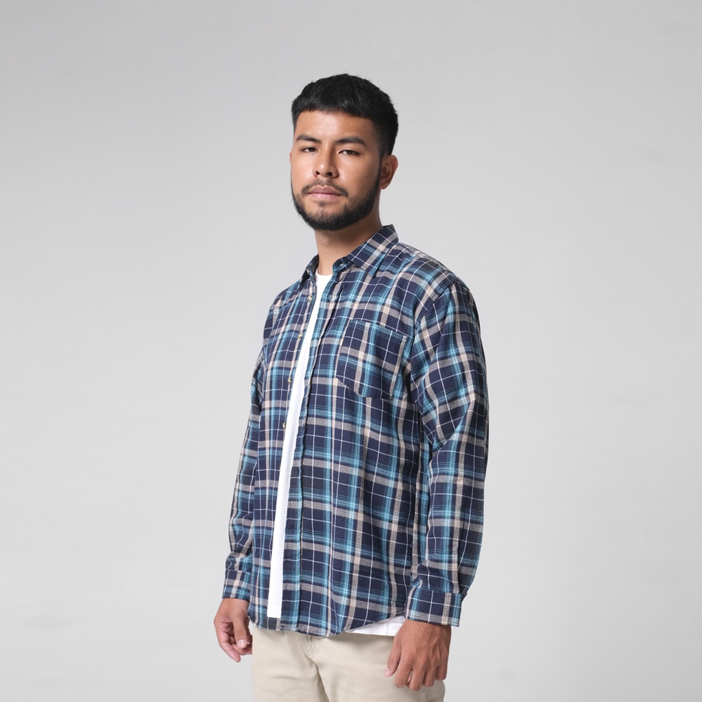 Jual Fargo Kemeja Lengan Panjang Flannel Shirt Barry | Shopee Indonesia