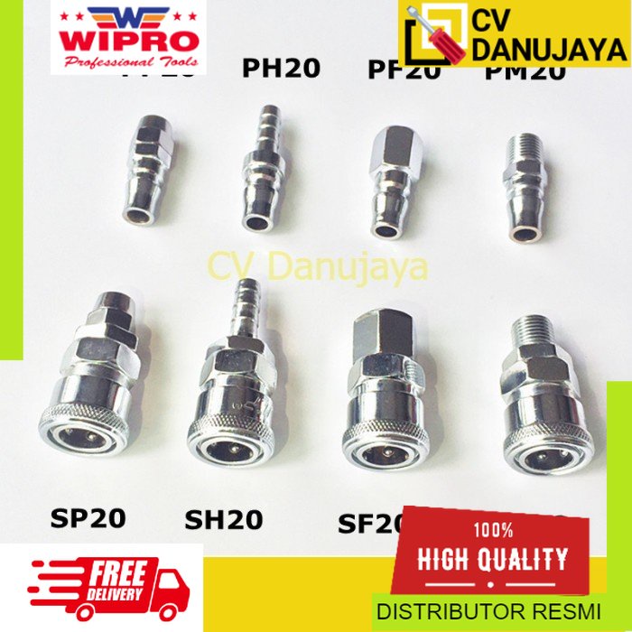 Jual Quick Coupler Copler Sambungan Selang Kompresor Angin WIPRO PH20 ...