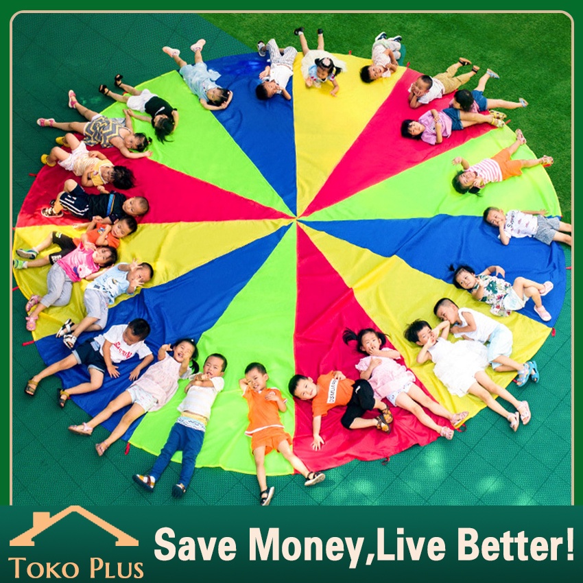 Jual Sa1 Rainbow Parachute - 3M / 2M - Kids Sensory Play Training ...