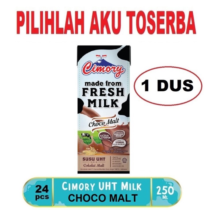 Jual Susu CIMORY CHOCO MALT 250 ml - (HARGA 1 DUS ISI 24) | Shopee ...