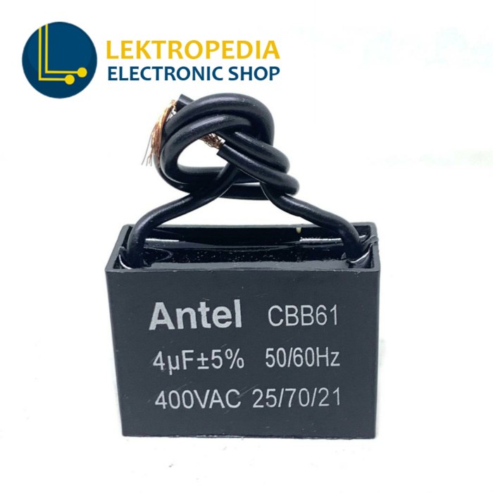 Jual Kapasitor 4uf Antel 400v Kotak Kipas Angin Fan 4 uf mikro ...