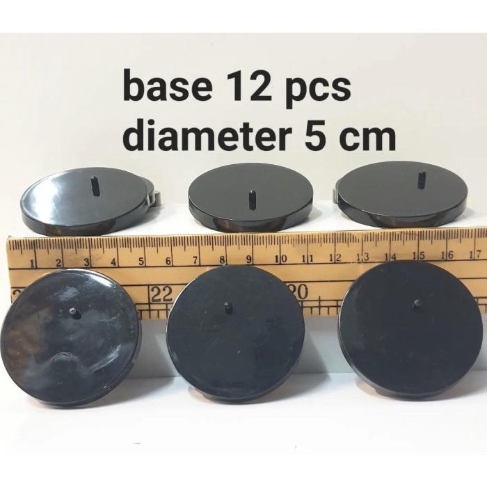 Jual stand base action figure bulat diameter 5 cm isi 12 -Zilong ...