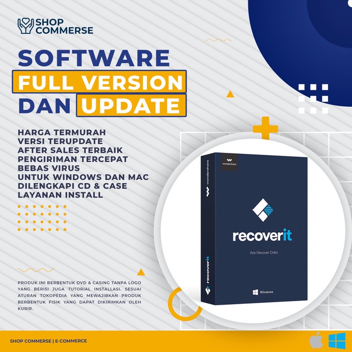 Jual Recovery Data Hilang : Wondershare Recoverit Windows dan MAC ...