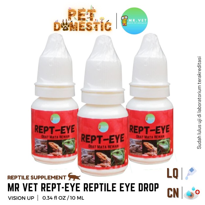 Jual MRVET REPT EYE DROP MEDIC OBAT TETES MATA REPTILE TORTO SULCATA ...