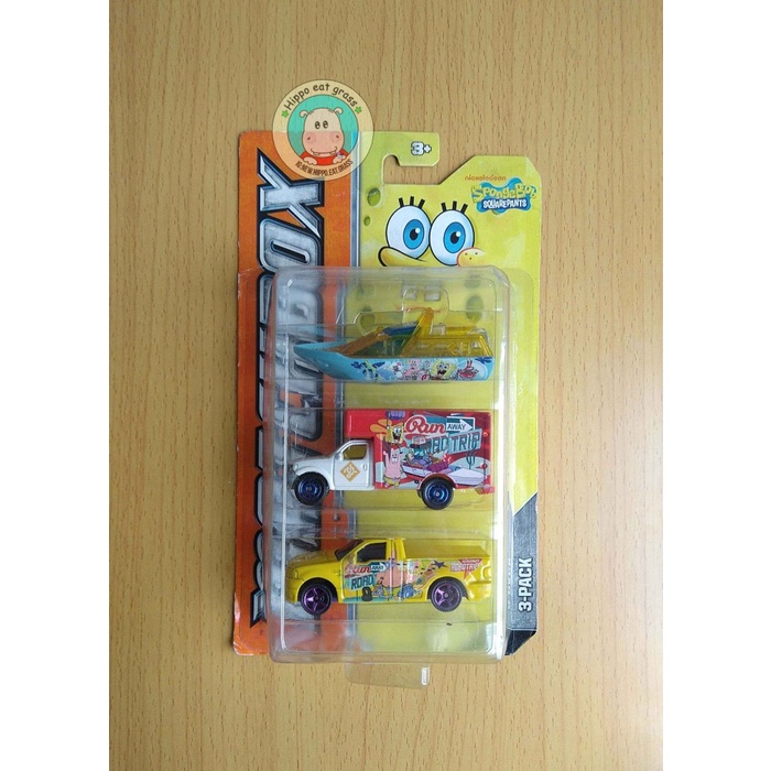 Jual Matchbox Spongebob Squarepants 3 Vehicle Pack GDY27 | Shopee Indonesia
