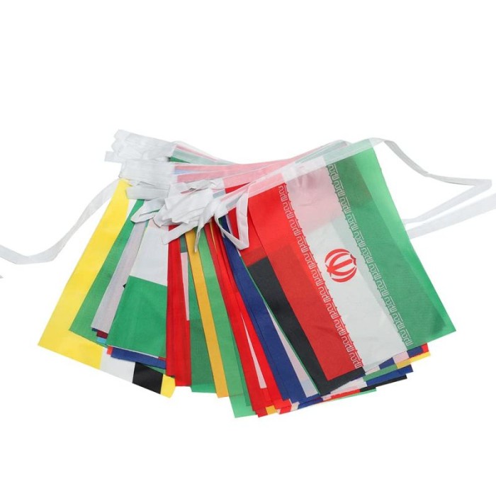 Jual EDD Bendera 100 Negara/100pcs Country Flag/Bendera Negara Dunia ...