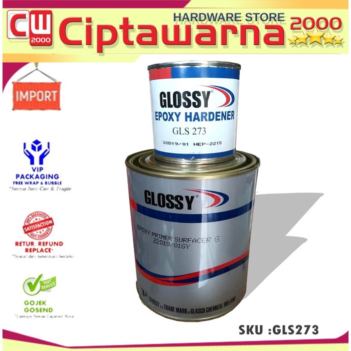 Jual Gloxy Epoxy +Hardener Kemasan 1 Liter Set Dengan Hardener Cat ...