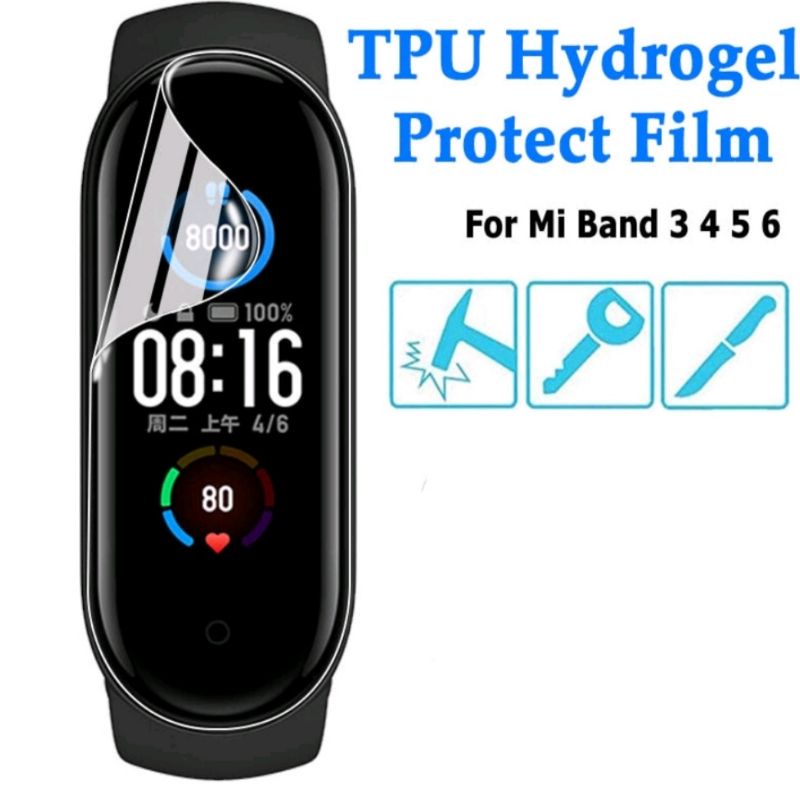 Jual Anti Gores Hydrogel Xiaomi Mi Band 2 Band 3 Band 4 Band 5 Band 6 Band 7 Band 7 Pro | Shopee ...