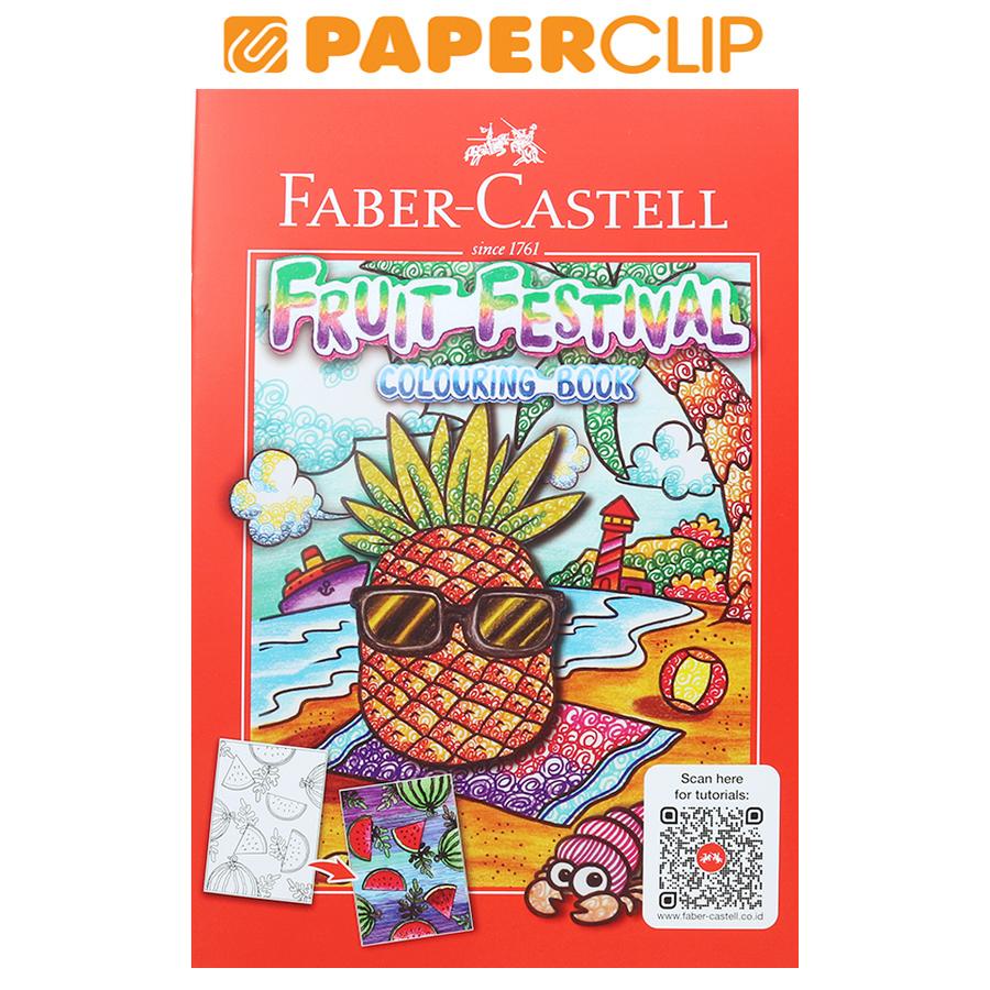 Jual BUKU MEWARNAI / COLOURING BOOK FABER CASTELL 104023 FRUIT FESTIVAL ...