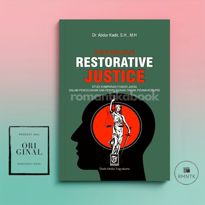 Jual Buku Penerapan Restorative Justice: Studi Komparasi Fungsi Jaksa dalam Pencegahan dan ...