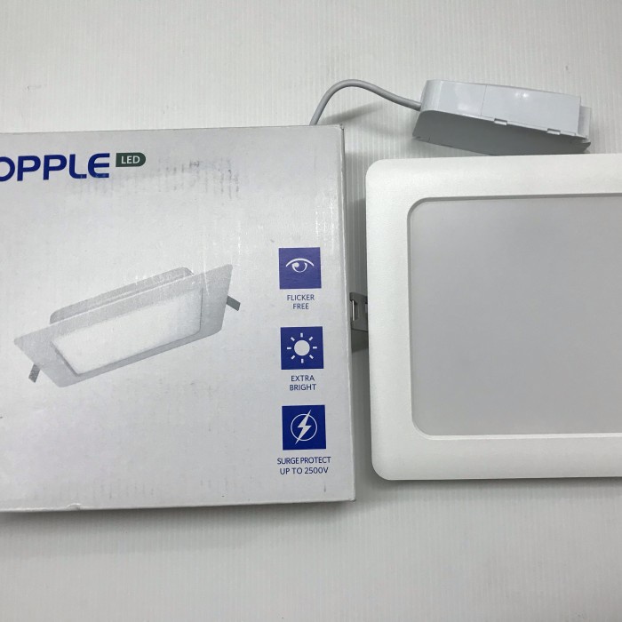 Jual Opple Lampu Downlight Led panel kotak 12watt ECOMAX SLIM Inbow ...