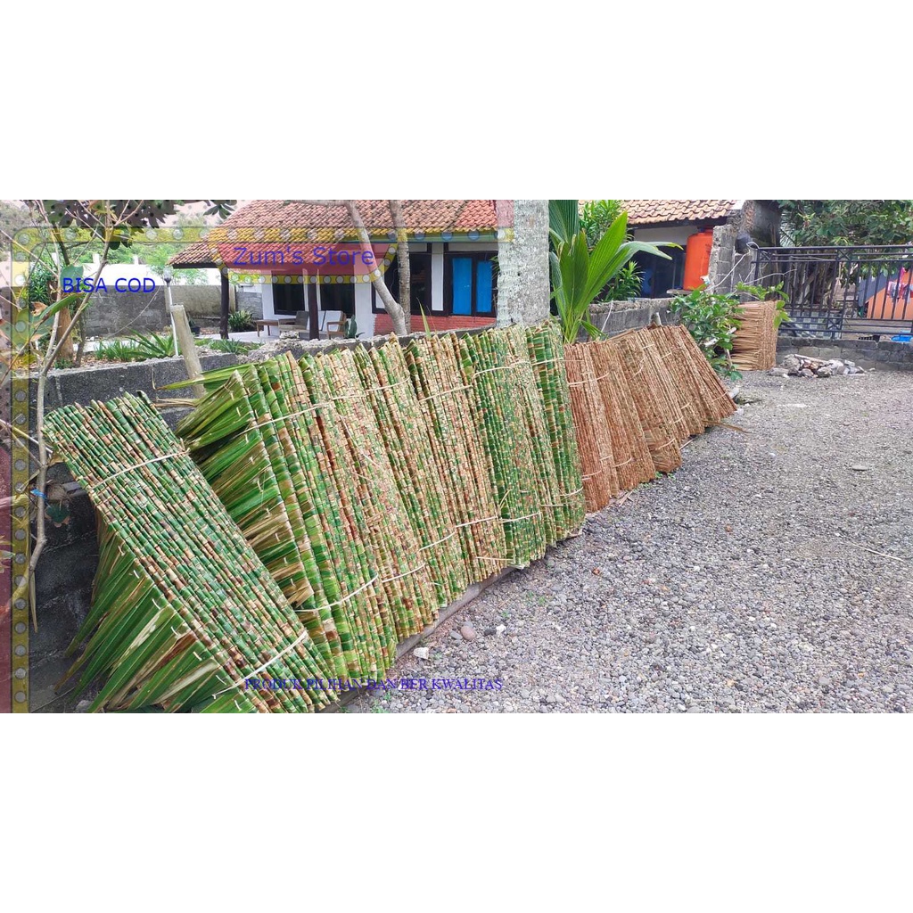 Jual ready atap dahon~atap daun rumbia~atap gazebo 10 pcs | Shopee ...