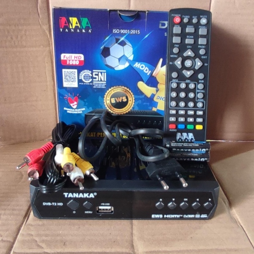 Jual STB TV Digital Set Top Box TANAKA DVBT2 Siaran TV Digital DVB T2 ...