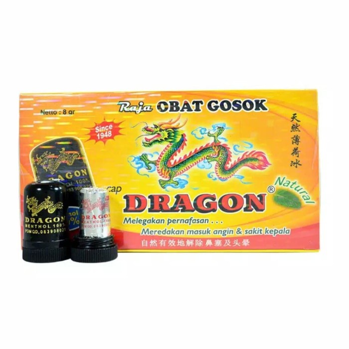 Jual Balsem Dragon Menthol Kecil 8 gram | Balsam Raja Obat Gosok 8g ...