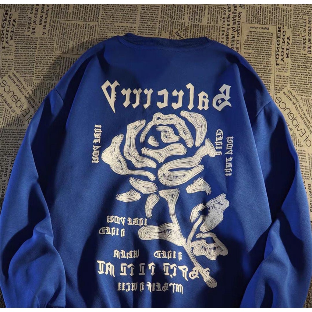 Jual SWEATER SWITER SWETER WANITA BALC ROSE CREWNECK BASIC UNISEX V1 ...