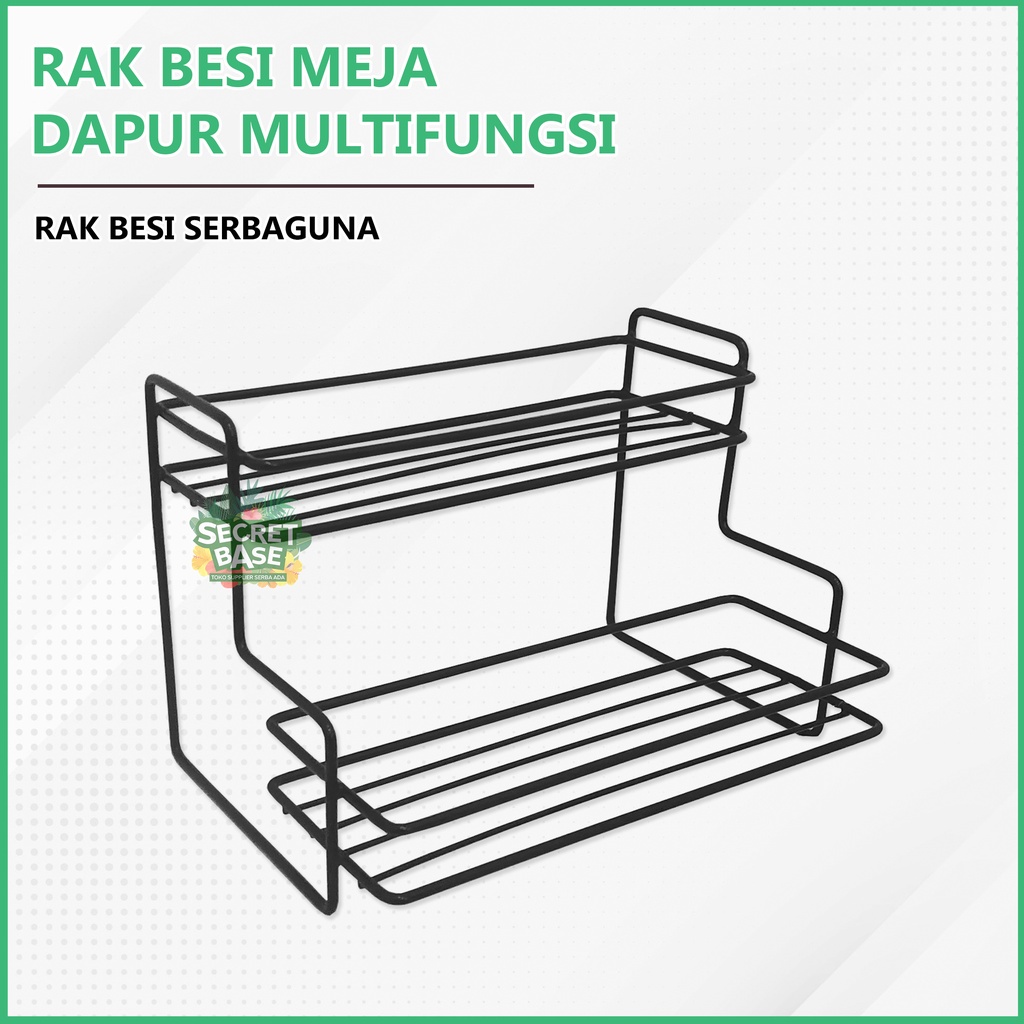 Jual RAK BESI MEJA - Kitchen Set / Rak Bumbu Susun / Rak Besi Serbaguna ...