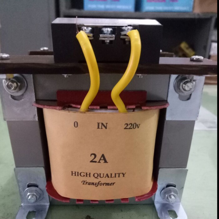 Jual Trafo Isolasi Input 220V Output 220V 2A Terminal Acrylic -RJ04 ...