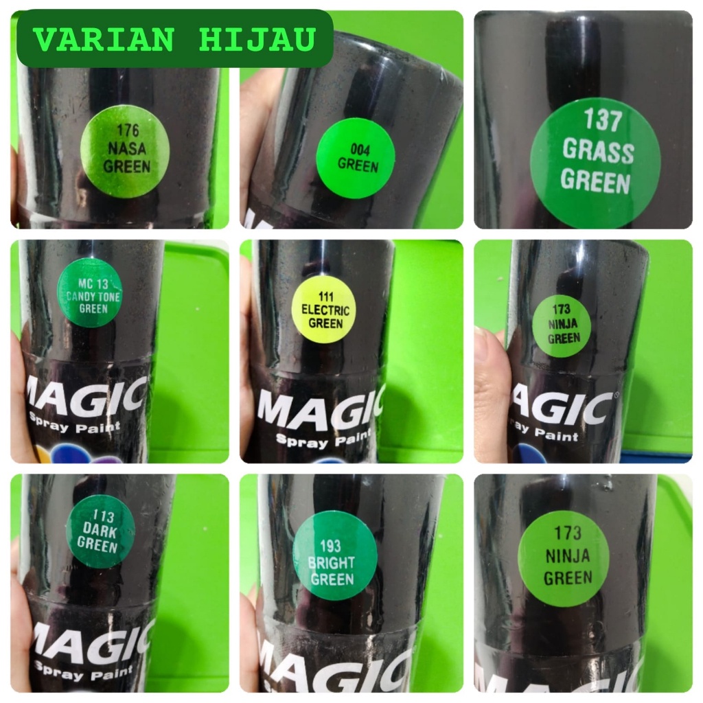 Jual MINIM 2-cat spray pilok pilox magic 300cc varian hijau muda hijau ...