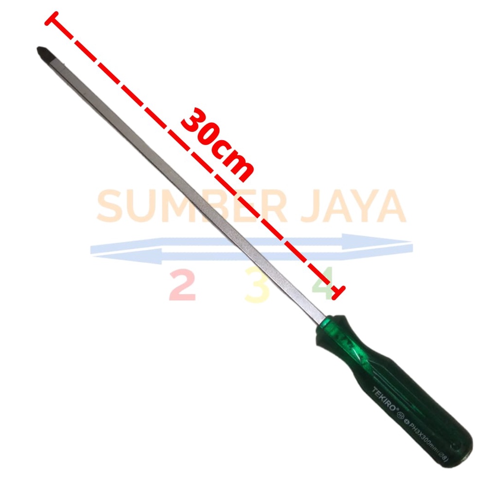 Jual Obeng Tekiro Panjang PH3 x 300mm | Shopee Indonesia